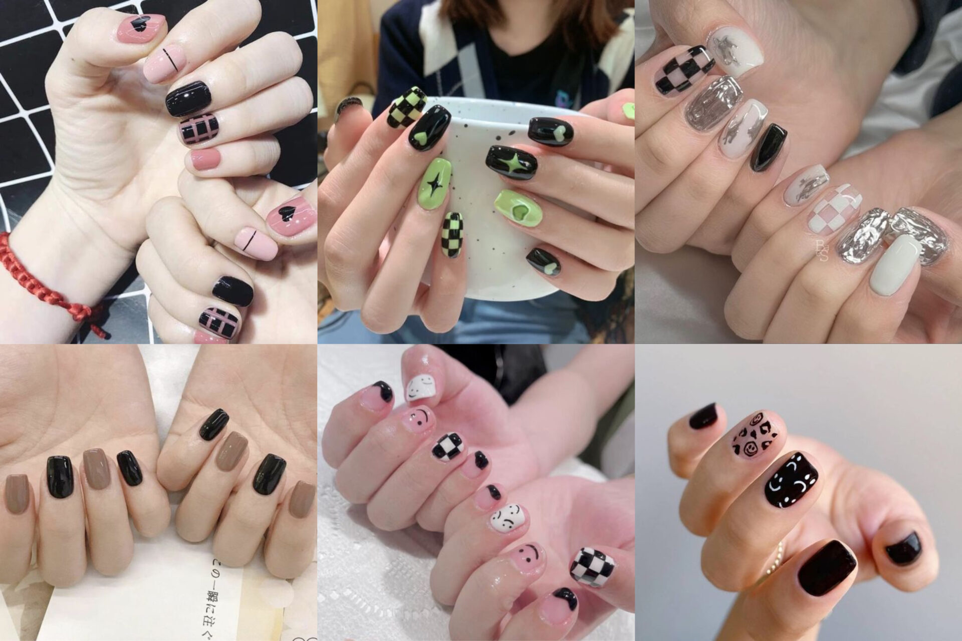 ไอเดียโทนเล็บ “แทรกสีดำ” สีลายสุดน่ารักมาพร้อมสีดำสุดคลาสสิคสุดเท่ แมท ...